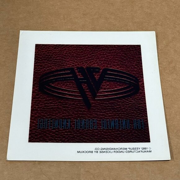 Vintage | Art | Van Halen For Unlawful Carnal Knowledge Window Sticker ...